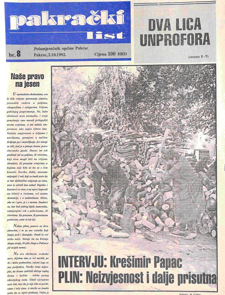 Arhiva Pakrački list • DigiPakrac